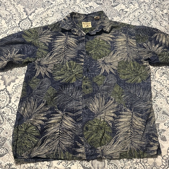 RedHead | Jackets & Coats | Redhead Mens Tropical Leaf Print Shirt ...